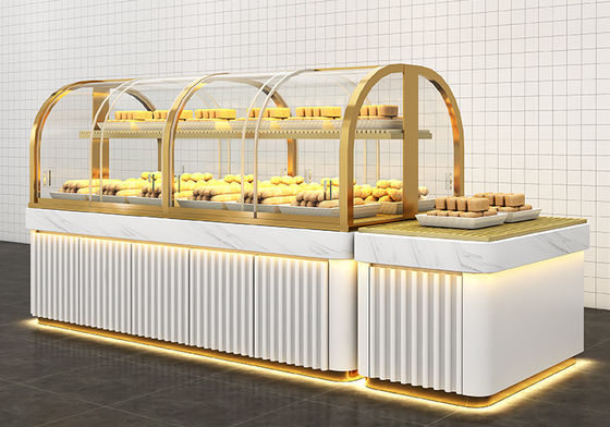 Rak Toko Makanan Berlapis Titanium, Rak Roti, Rak Roti, Tampilan Roti