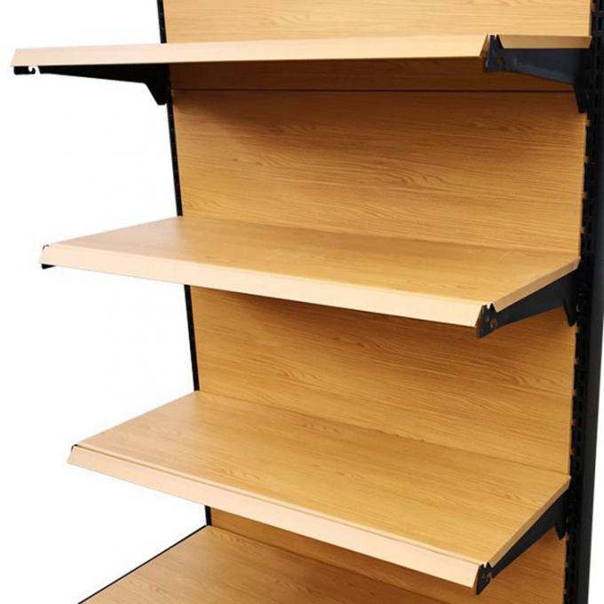 Rak Display Supermarket 100kg / Lapisan Dengan Lampu LED Kapasitas 65Kg